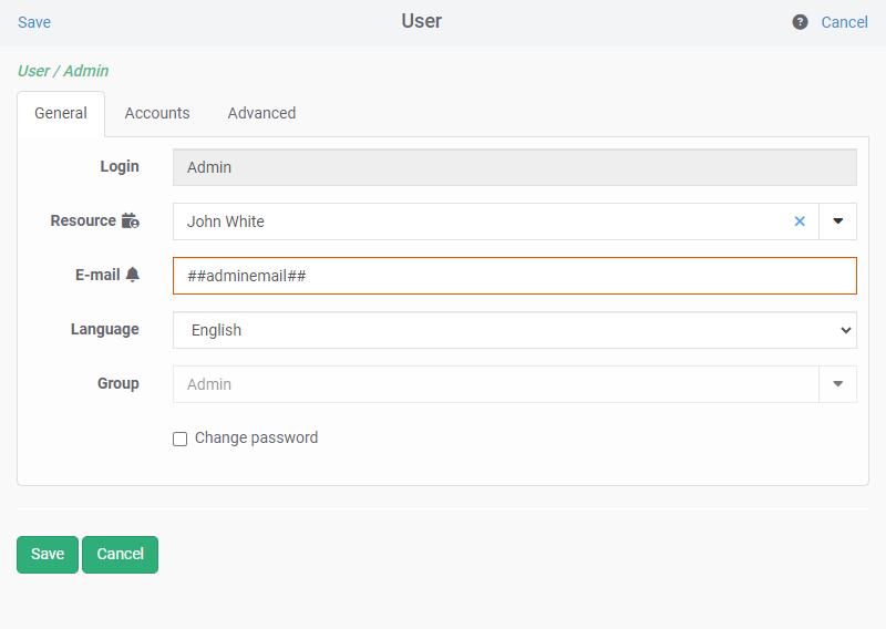 User access management | PlanningPME Web Access