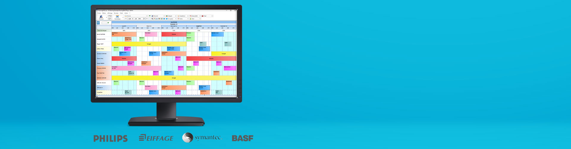 Integrate the schedule into your management system - PlanningPME