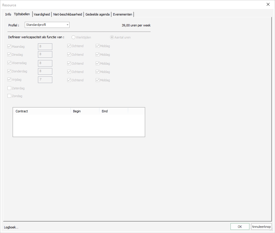 Features of the online application PlanningPME Web Access